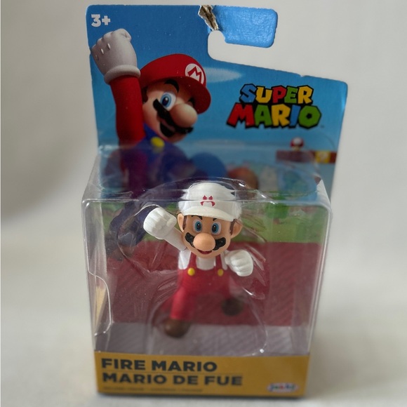 Nintendo | Toys | Nintendo Mario Bros Fire Mario 25 Figure Retired New ...